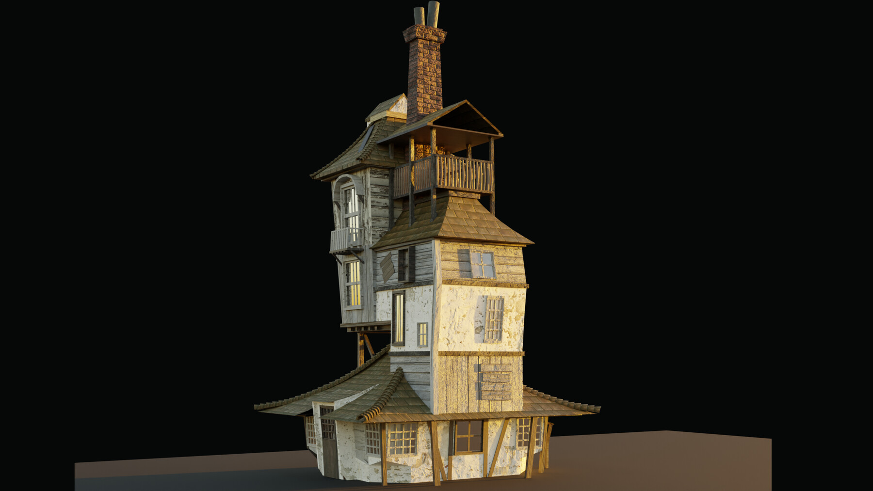 ArtStation - Harry Potter Weasley House (The Burrow) | Resources