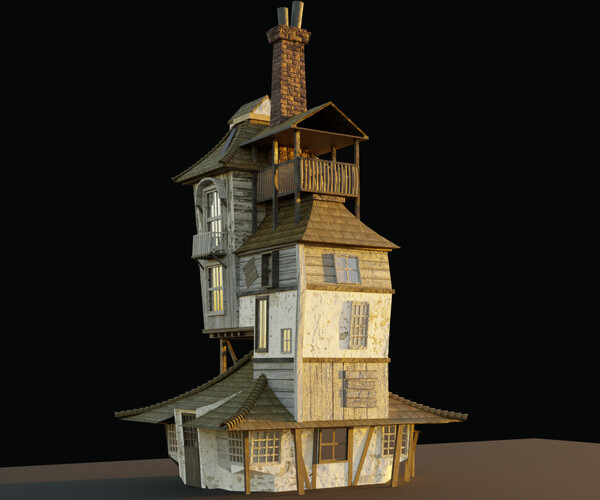 ArtStation - Harry Potter Weasley House (The Burrow) | Resources