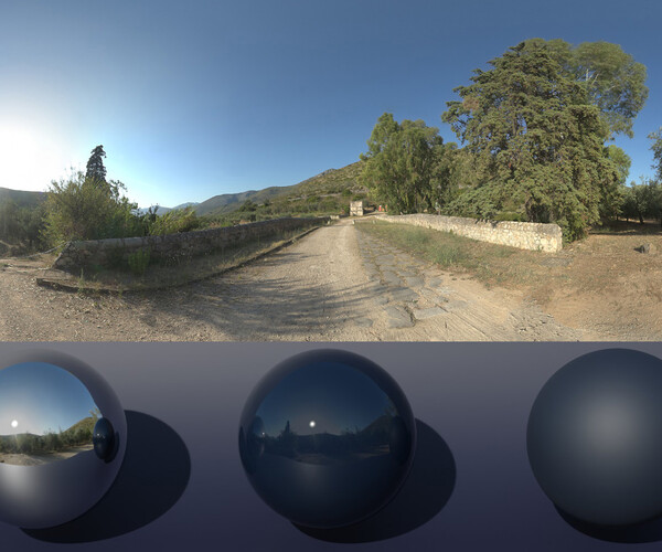 ArtStation - HDRi - Trail, Trees And Mountains | Resources