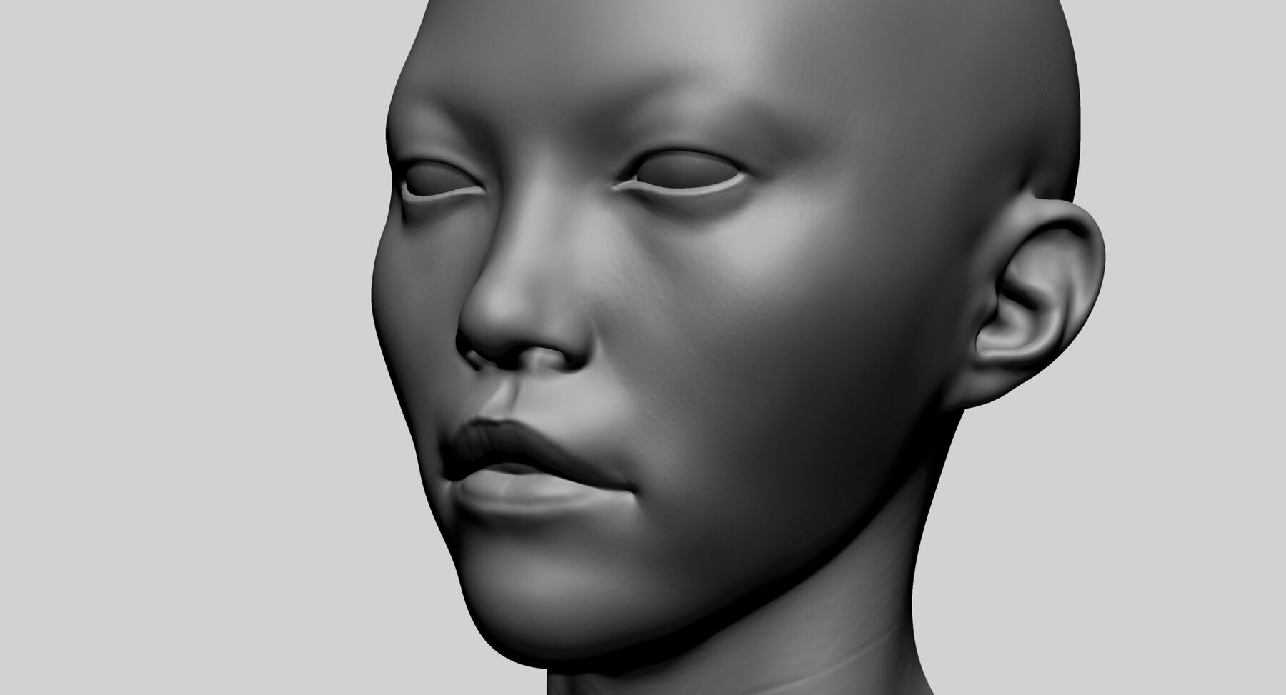 ArtStation - Asian Female Head A | Resources