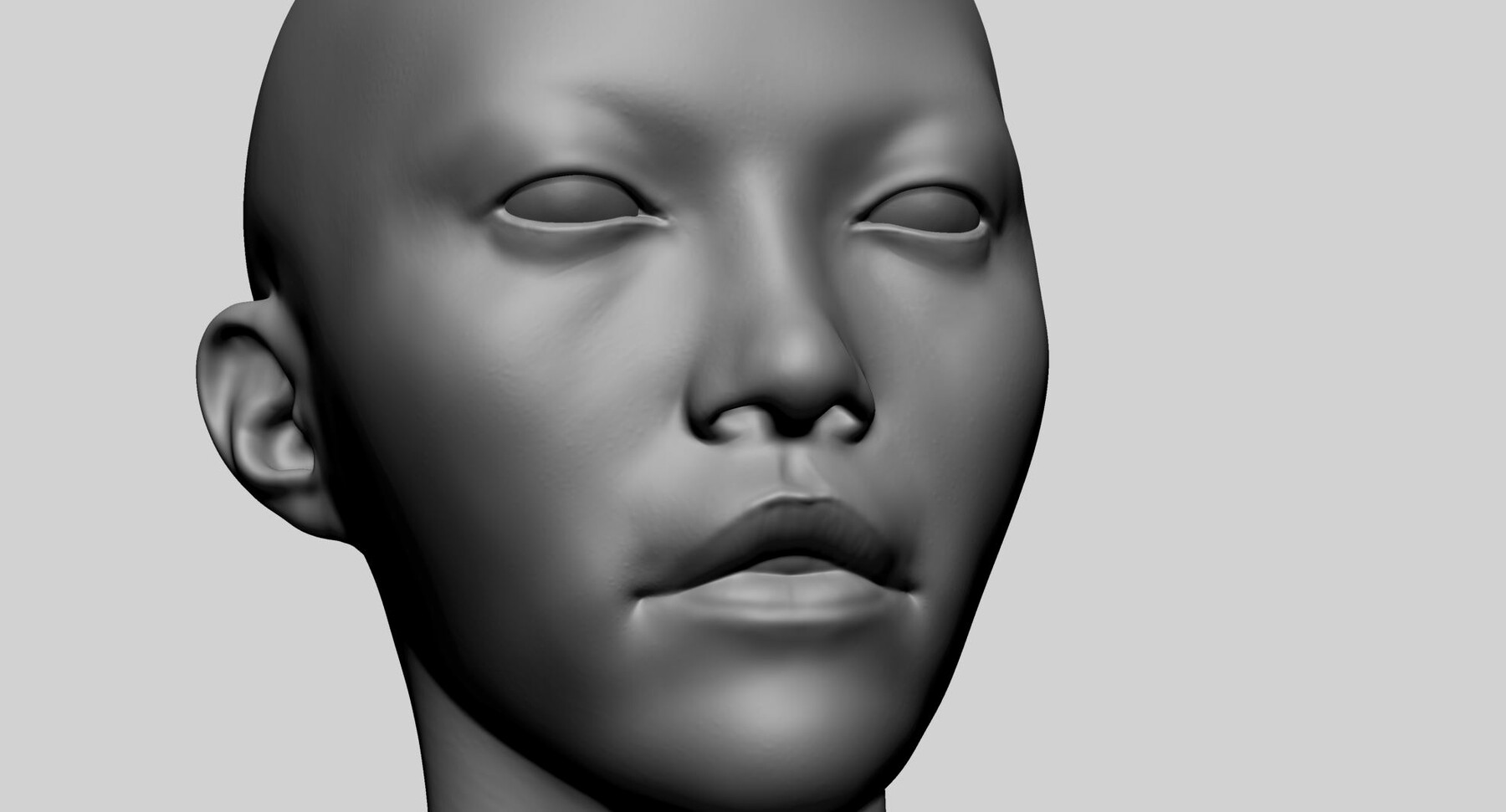 ArtStation - Asian Female Head A | Resources