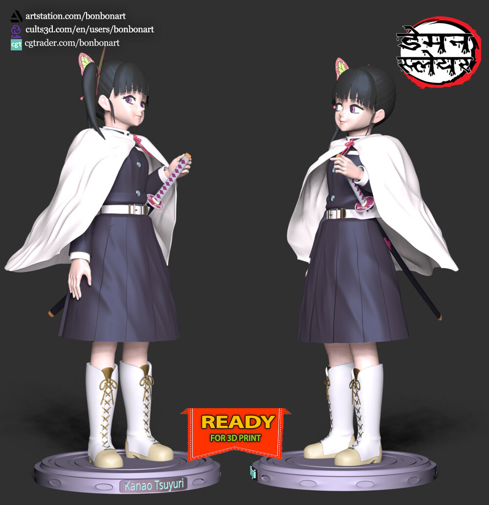 ArtStation - Kanao Tsuyuri - Demon Slayer | Resources
