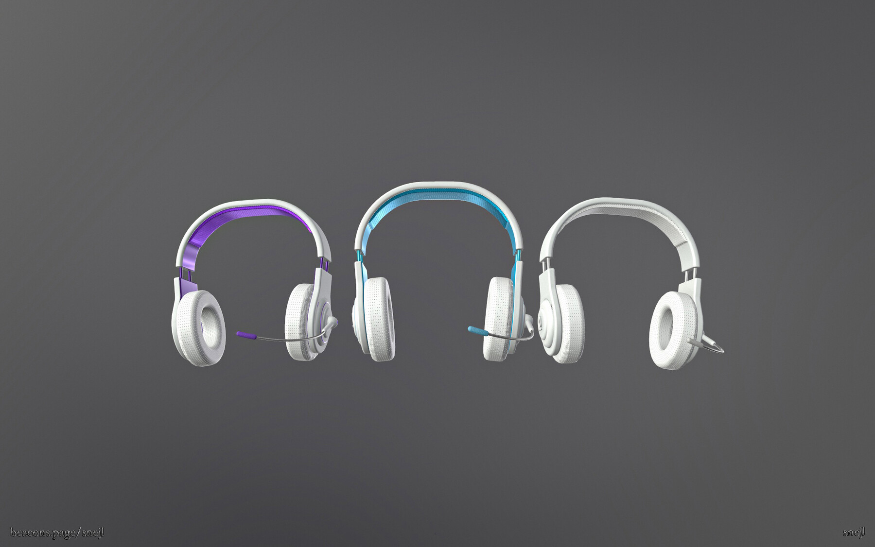 ArtStation - PBR low poly game ready 3D model of headphones | Game Assets