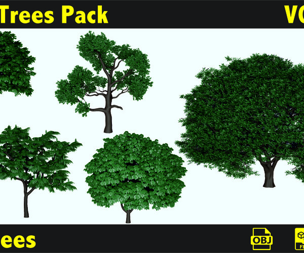 ArtStation - Pack of 3D Trees vol.01 | Resources