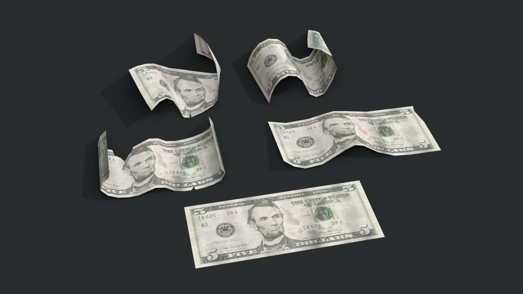 ArtStation - Money Loot - US dollars | Game Assets