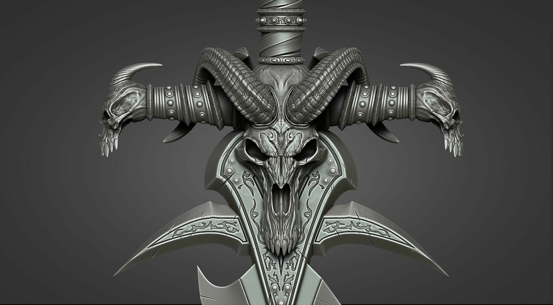 ArtStation - Lich King - Frostmourne V2 (3D print model) | Game Assets