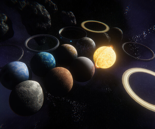 ArtStation - Celestial Body + Space HDRi Mini Package | Game Assets