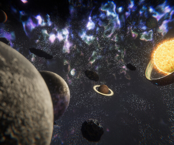ArtStation - Celestial Body + Space HDRi Mini Package | Game Assets