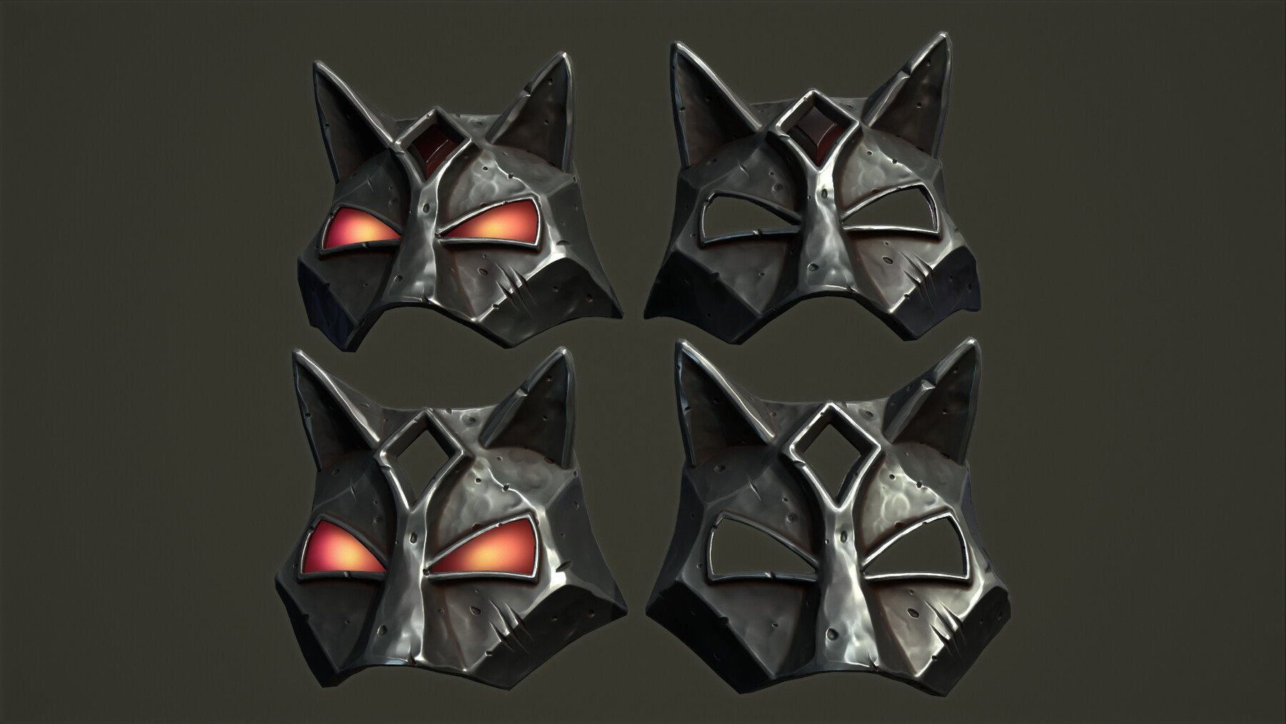 ArtStation - Fantasy masks 2 collection | Game Assets