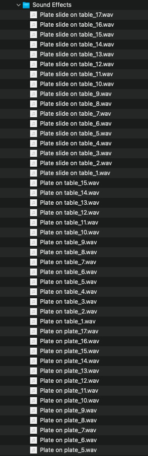 ArtStation - Dining Sound Effects | Game Assets
