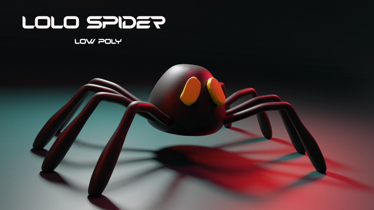 ArtStation - Low poly spider - LOLO | Game Assets