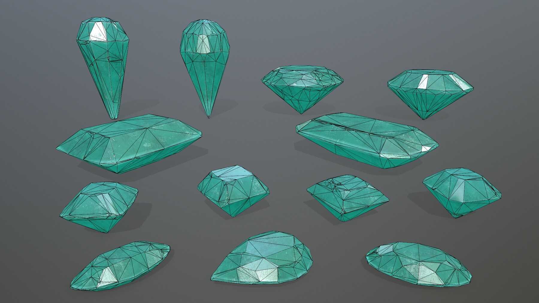 ArtStation - Gem Set | Game Assets