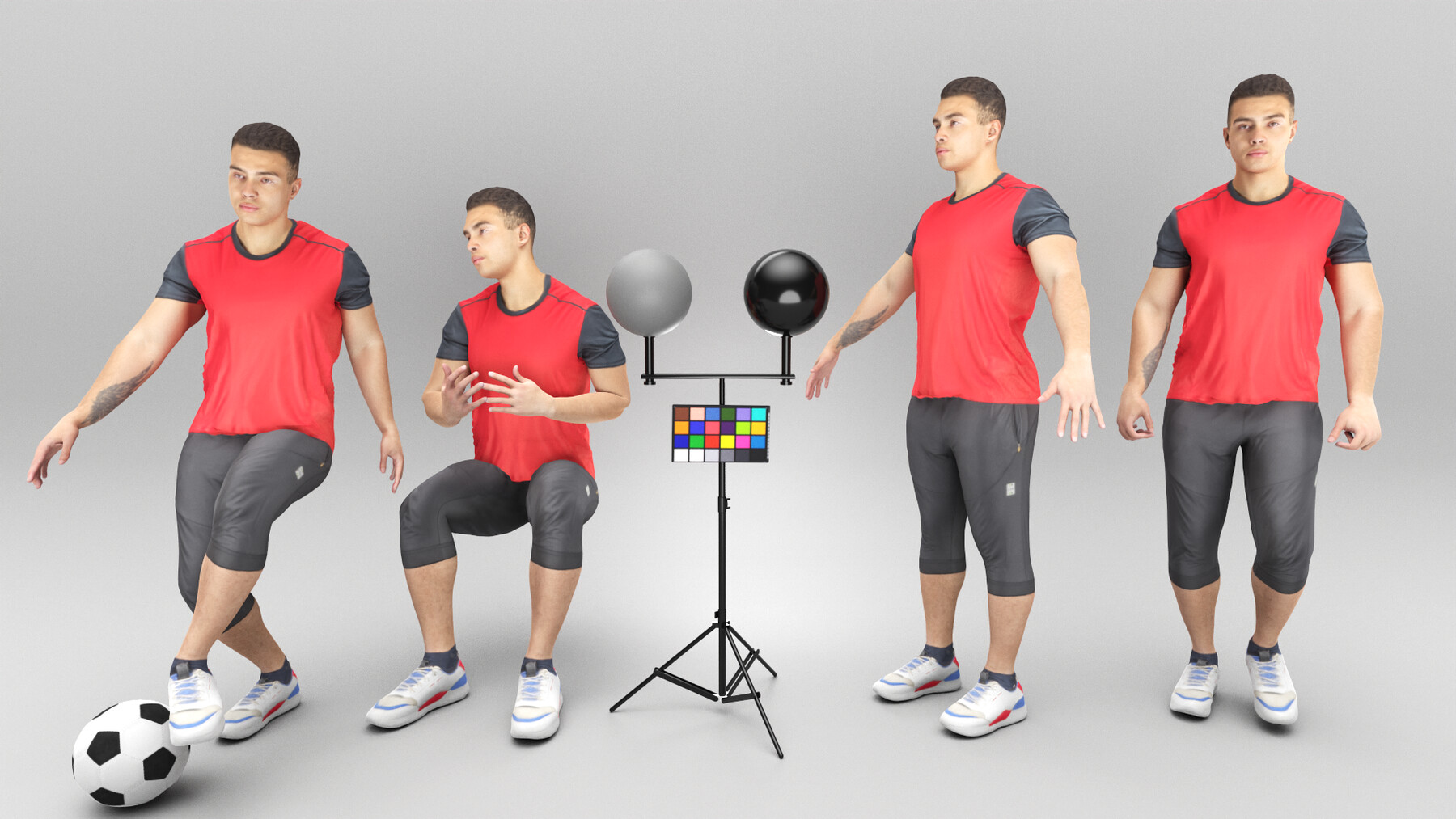 ArtStation - Animated young man playing football 365 | Game Assets