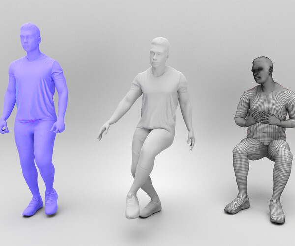 ArtStation - Animated young man playing football 365 | Game Assets