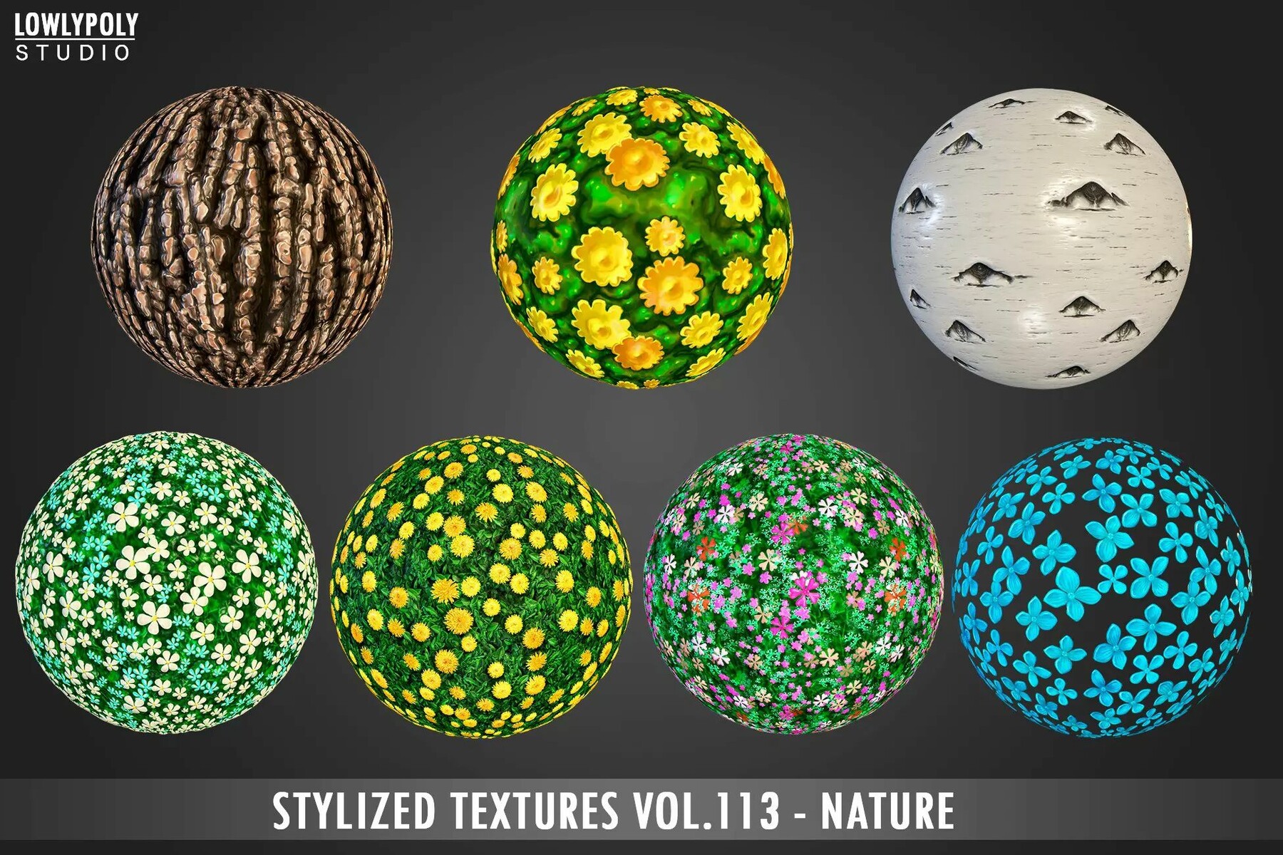 ArtStation - Stylized Nature Vol.113 - Hand Painted Textures | Game Assets