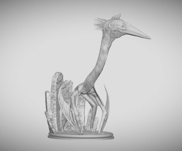 ArtStation - Quetzalcoatlus Northropi - Statue for 3D printing | Resources