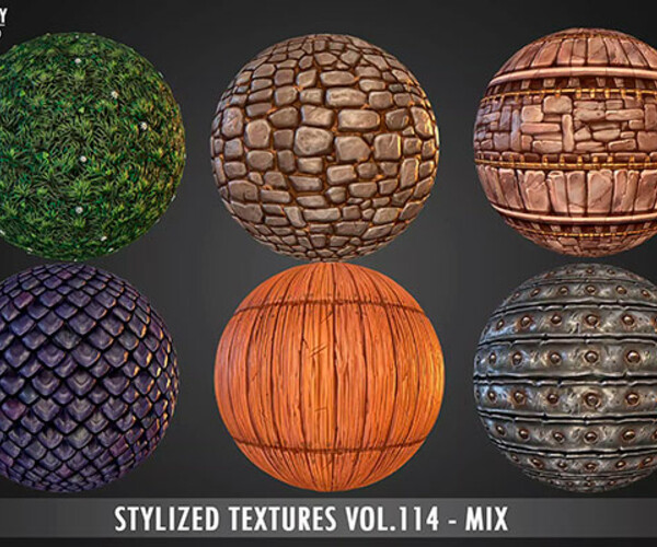 ArtStation - Mix Vol.114 - Stylized Textures | Game Assets