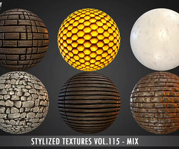 ArtStation - Mix Vol.115 - Stylized Textures | Game Assets
