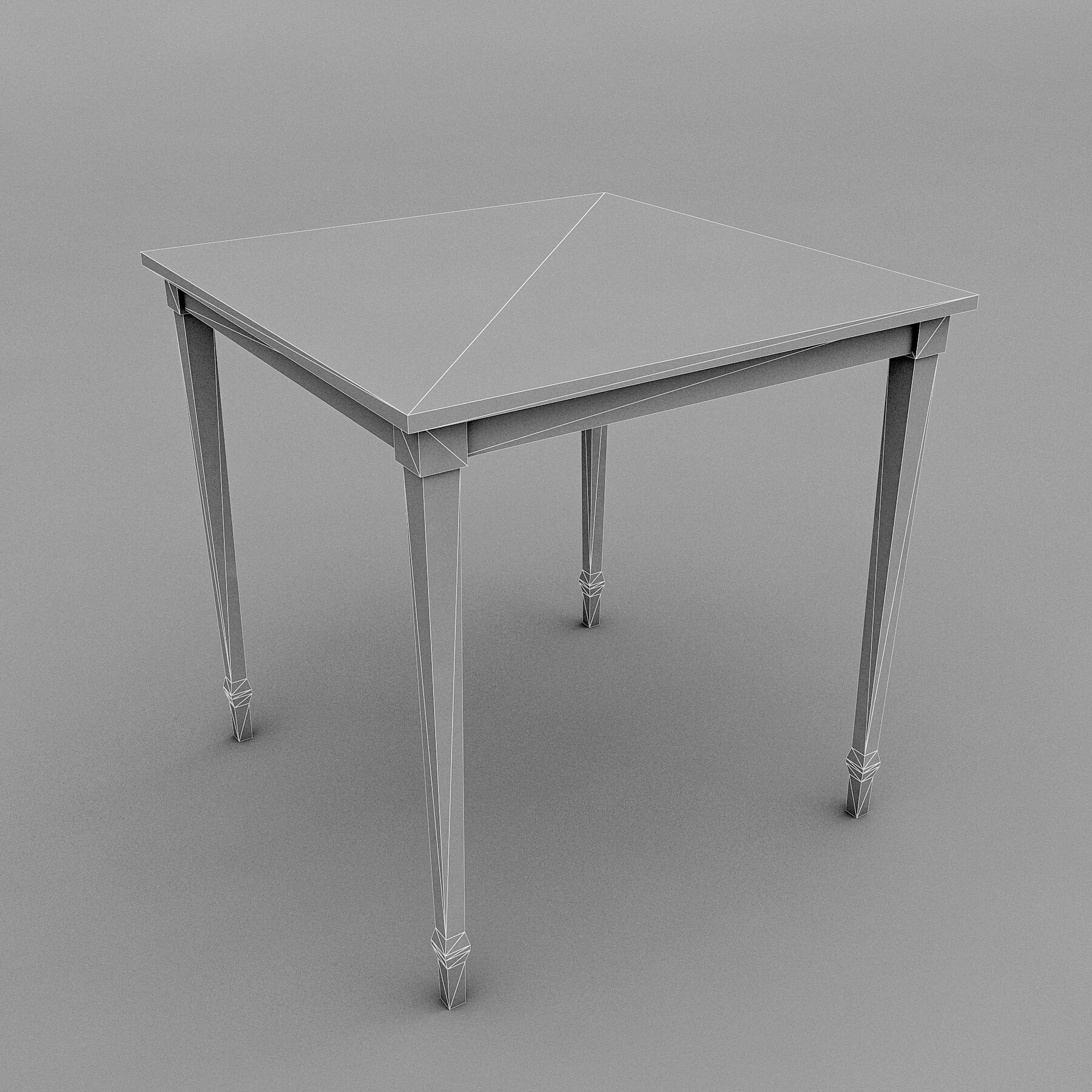 ArtStation - old wooden table model | Game Assets