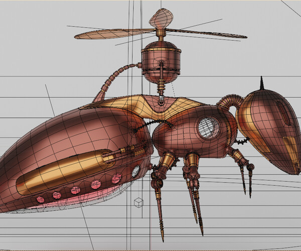 ArtStation - Mechanical Bee | Game Assets