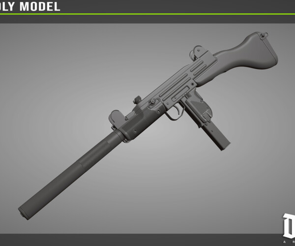 ArtStation - UZI Highpoly model | Game Assets