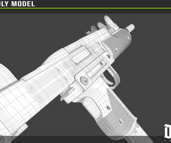 ArtStation - UZI Highpoly model | Game Assets