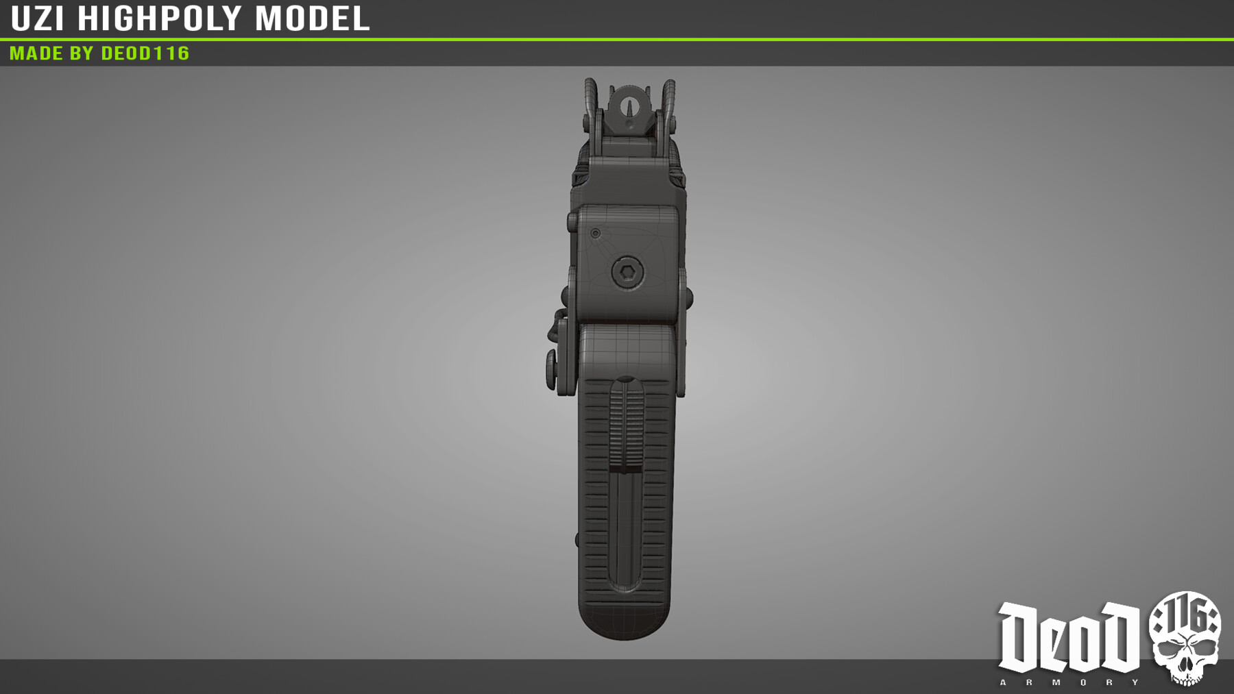 ArtStation - UZI Highpoly model | Game Assets