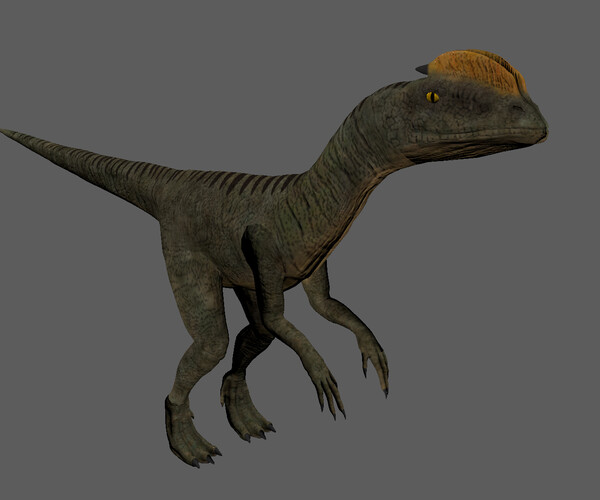ArtStation - Velociraptor dinosaur Low-poly | Game Assets