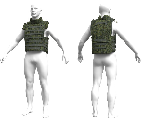 ArtStation - Russian Army Bulletproof Vest 6b45 "Ratnik" (Marvelous ...