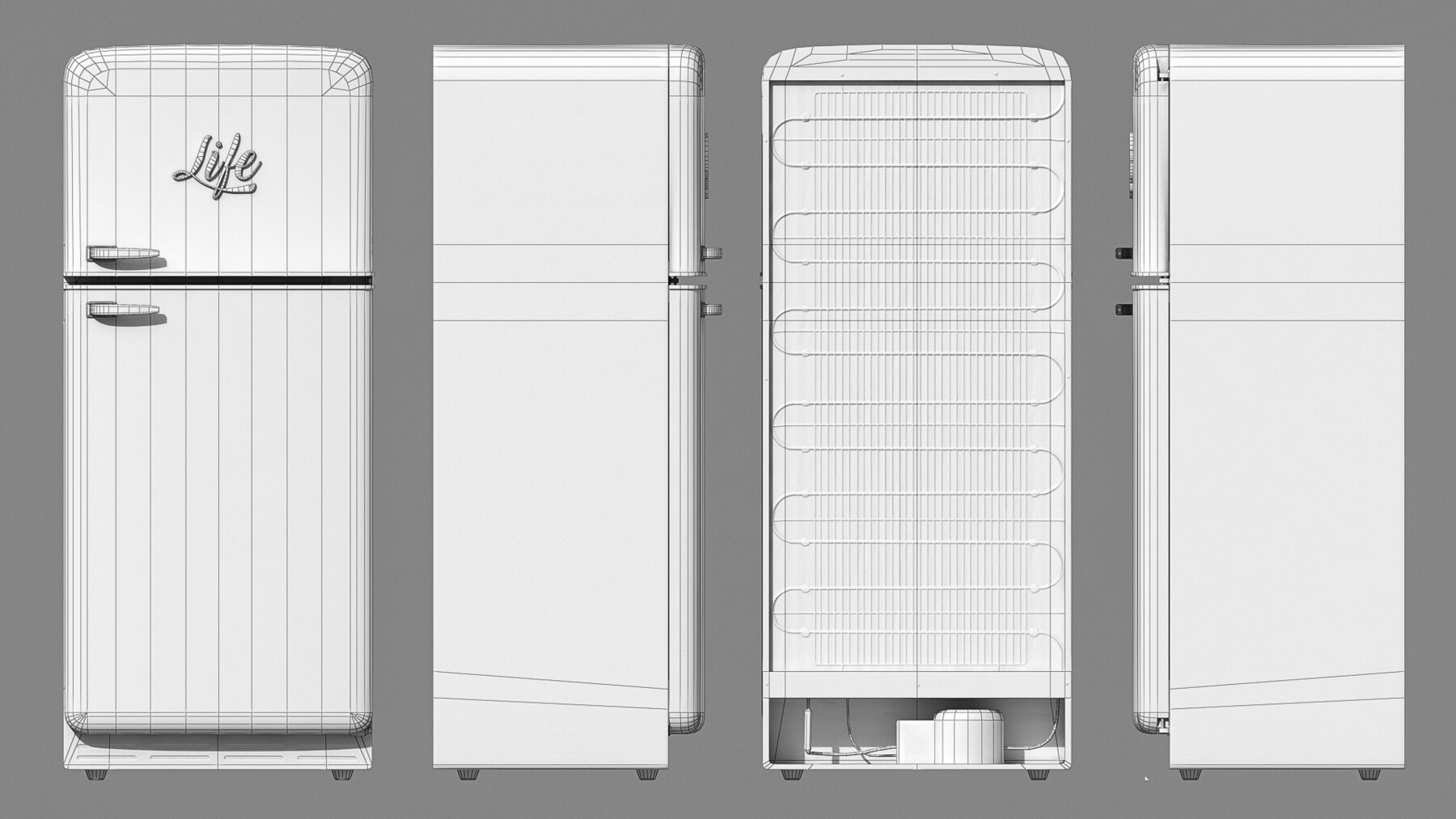 ArtStation - Low poly retro fridge | Game Assets
