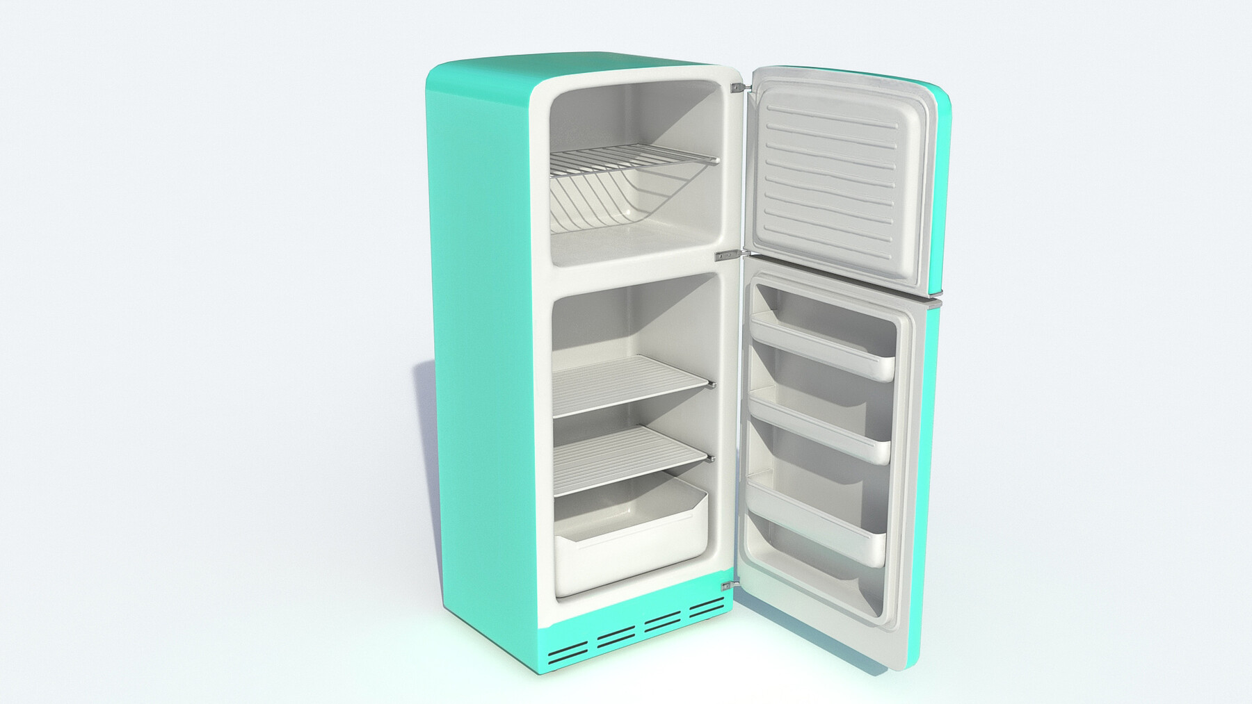 ArtStation - Low poly retro fridge | Game Assets