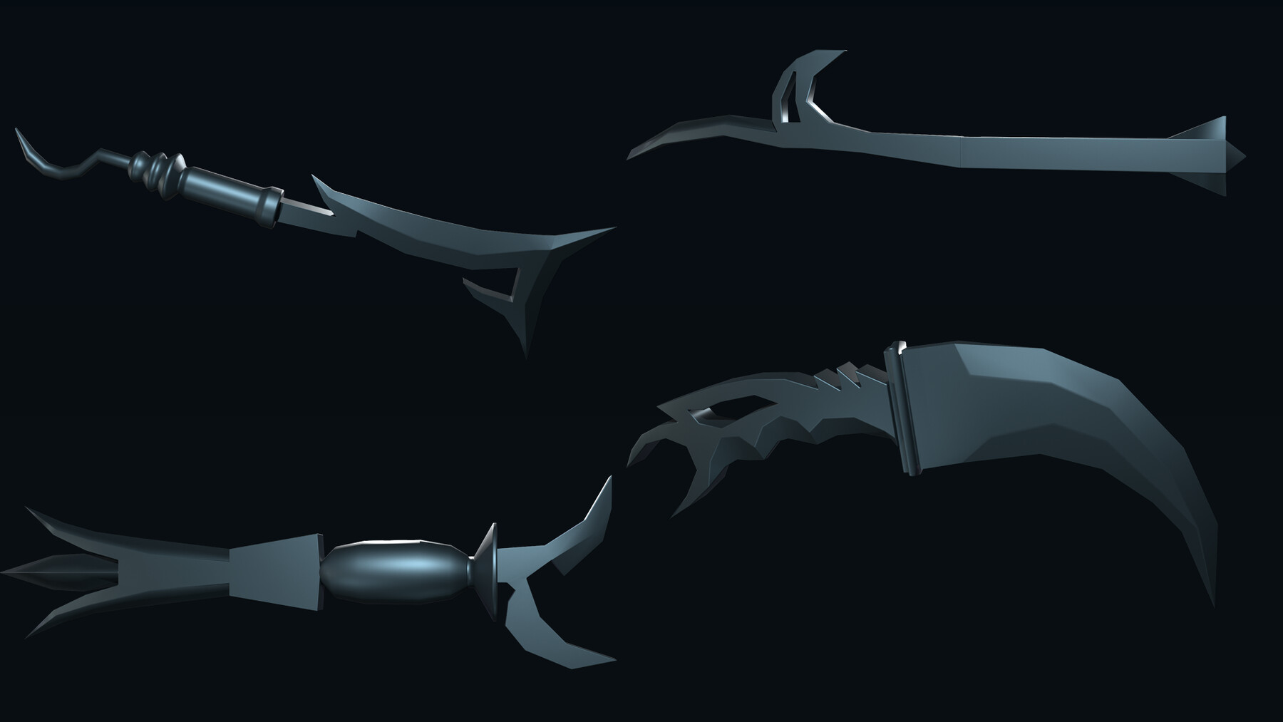 ArtStation - 20 DAGGER BASE MESH-VOL02 | Game Assets