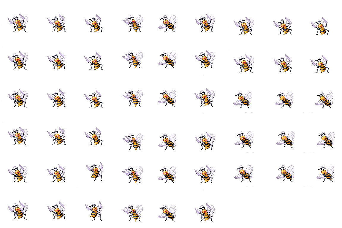 ArtStation - Beedrill Animated battler SV rpgmaker MV/MZ | Game Assets