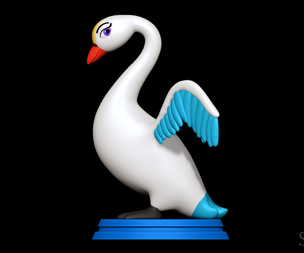 ArtStation - Swan Princess Odette - The Swan Princess 3D print model ...