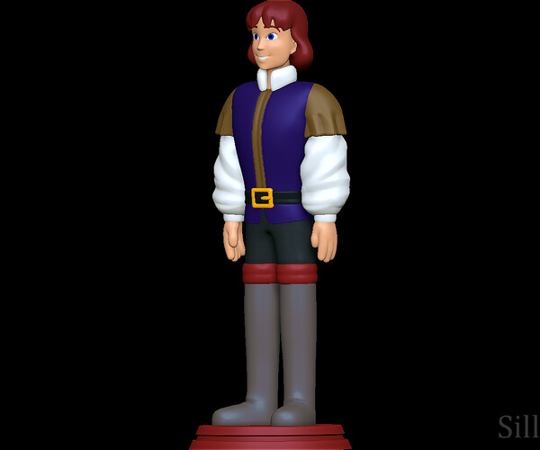 ArtStation - Prince Derek - The Swan Princess 3D print model | Resources