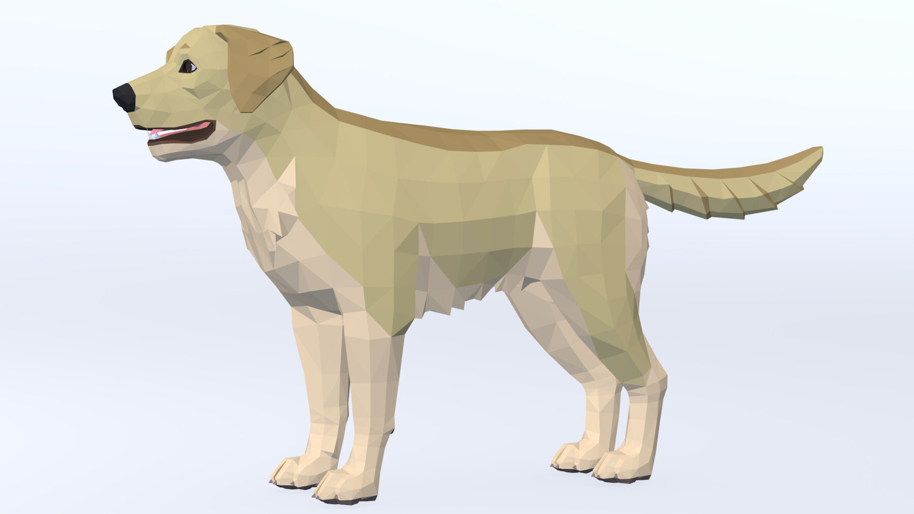 ArtStation - LowPoly Dog - Labrador | Game Assets