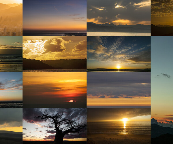 ArtStation - SUNRISE & SUNSET - Photo Reference Pack | Resources