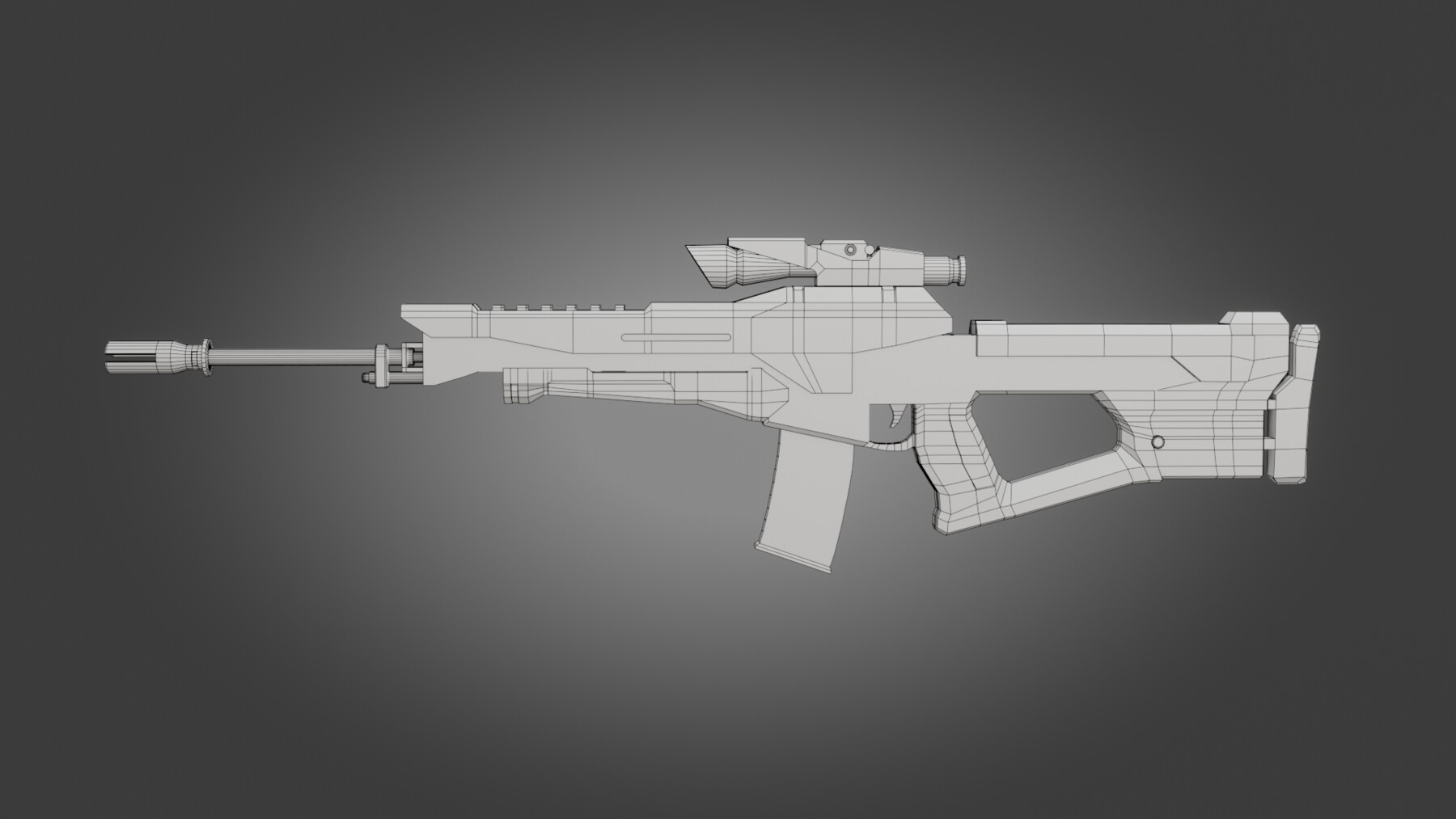 ArtStation - Sci-Fi Rifle Gun - Low Poly - Game Ready - PBR | Game Assets