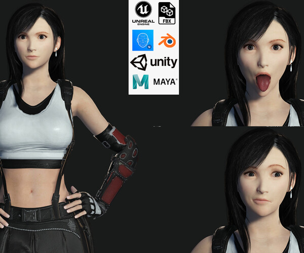 ArtStation - Tifa Lockhart Game Ready | Game Assets
