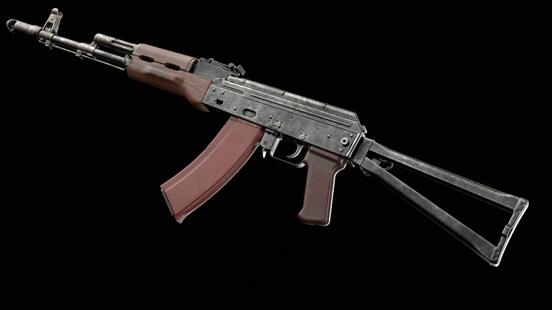 ArtStation - AKS-74 AKS-74N Kalashnikov Assault Rifle (Game Ready ...