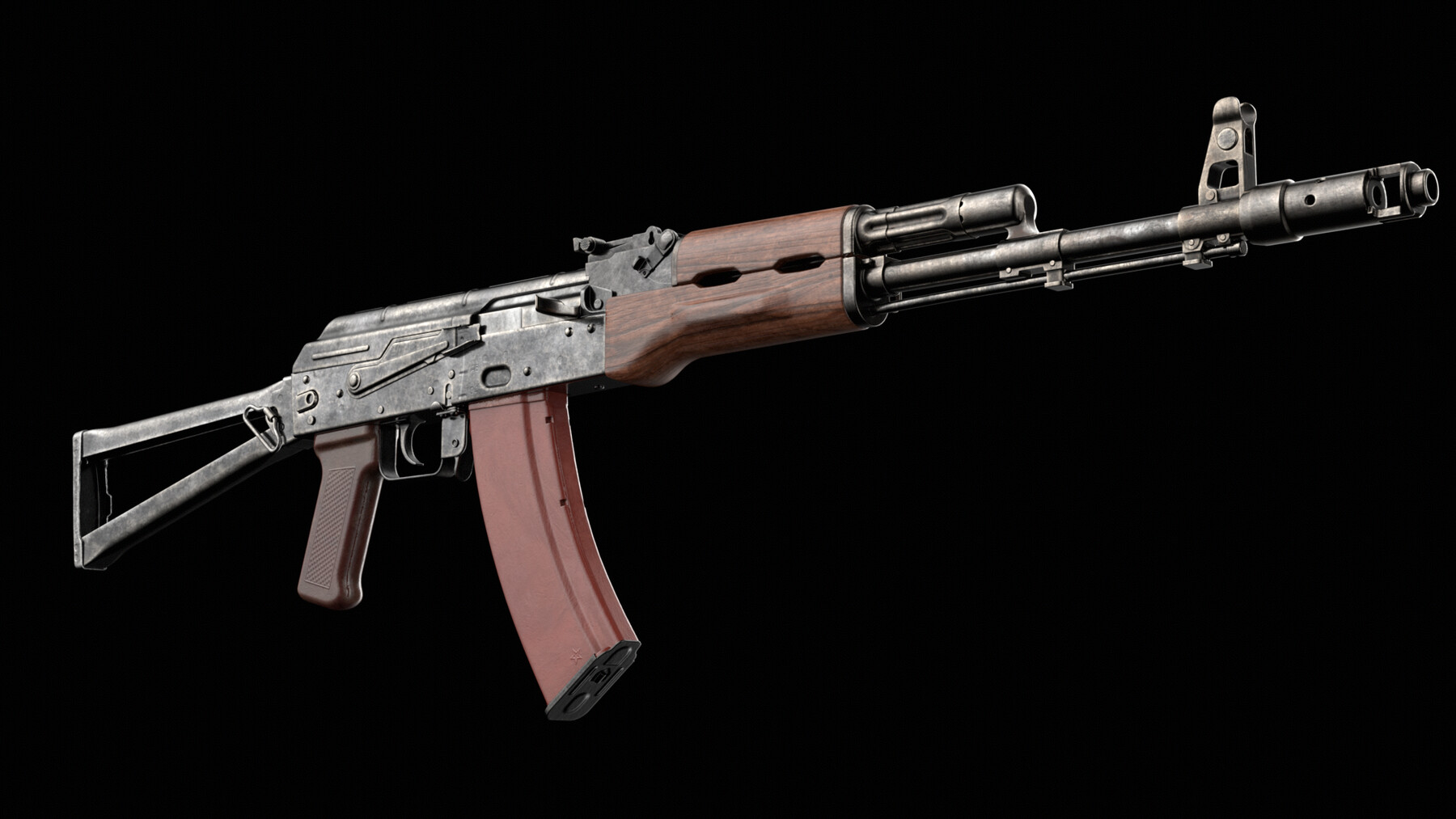 ArtStation - AKS-74 AKS-74N Kalashnikov Assault Rifle (Game Ready ...