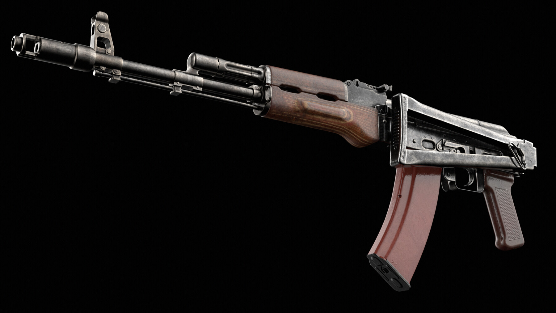 ArtStation - AKS-74 AKS-74N Kalashnikov Assault Rifle (Game Ready ...