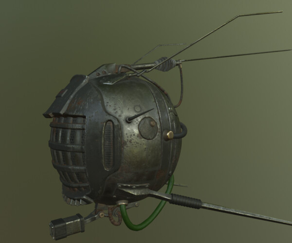 ArtStation - FALLOUT EYEBOT DROID low-poly PBR | Game Assets