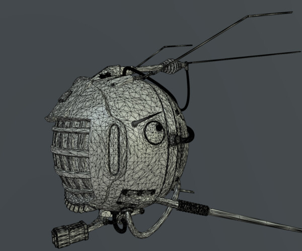 ArtStation - FALLOUT EYEBOT DROID low-poly PBR | Game Assets