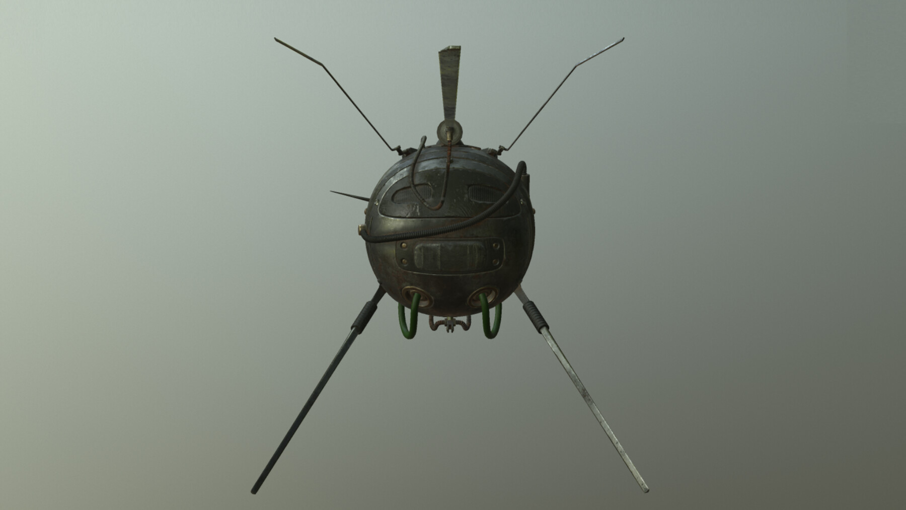 ArtStation - FALLOUT EYEBOT DROID low-poly PBR | Game Assets