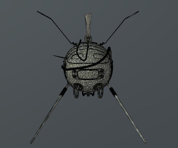 ArtStation - FALLOUT EYEBOT DROID low-poly PBR | Game Assets