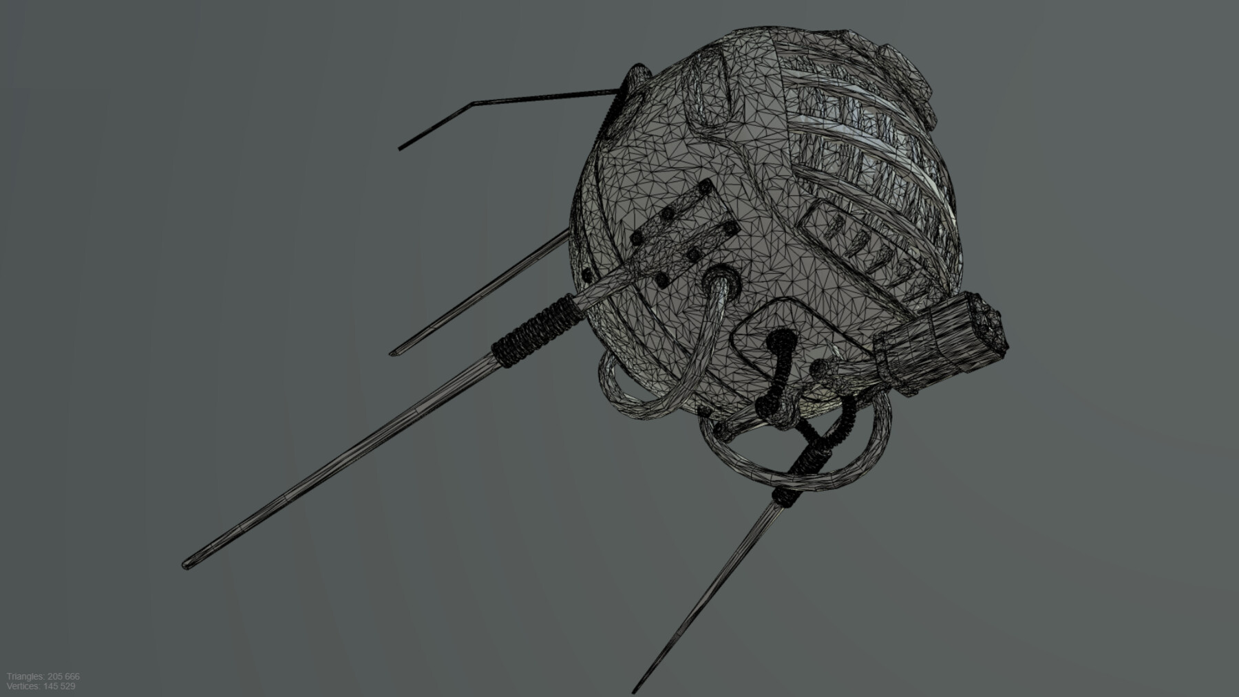 ArtStation - FALLOUT EYEBOT DROID low-poly PBR | Game Assets