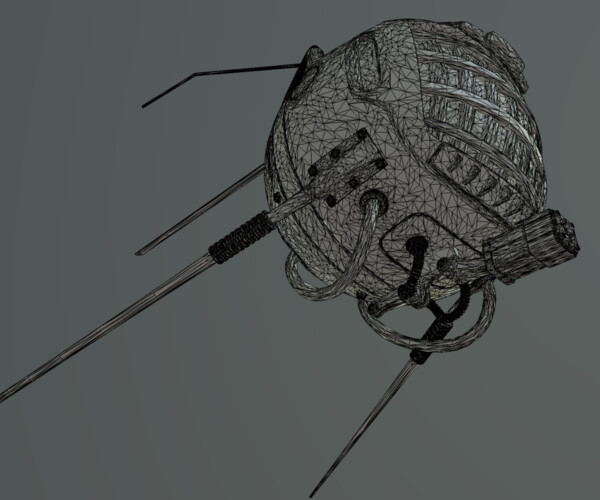 ArtStation - FALLOUT EYEBOT DROID low-poly PBR | Game Assets