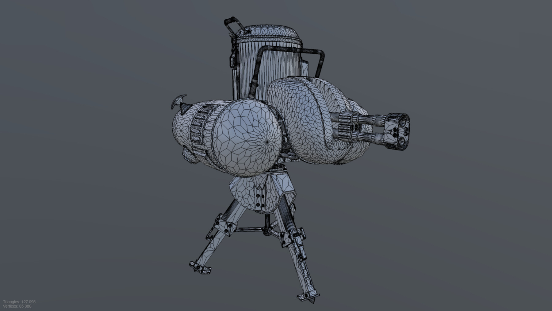 ArtStation - TURRET SENTRY FALLOUT TYPE low-poly PBR | Game Assets