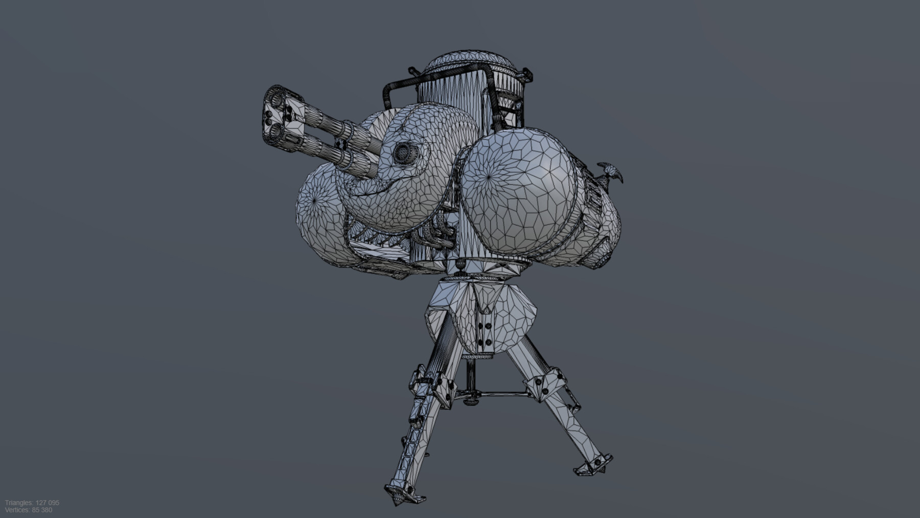 ArtStation - TURRET SENTRY FALLOUT TYPE low-poly PBR | Game Assets